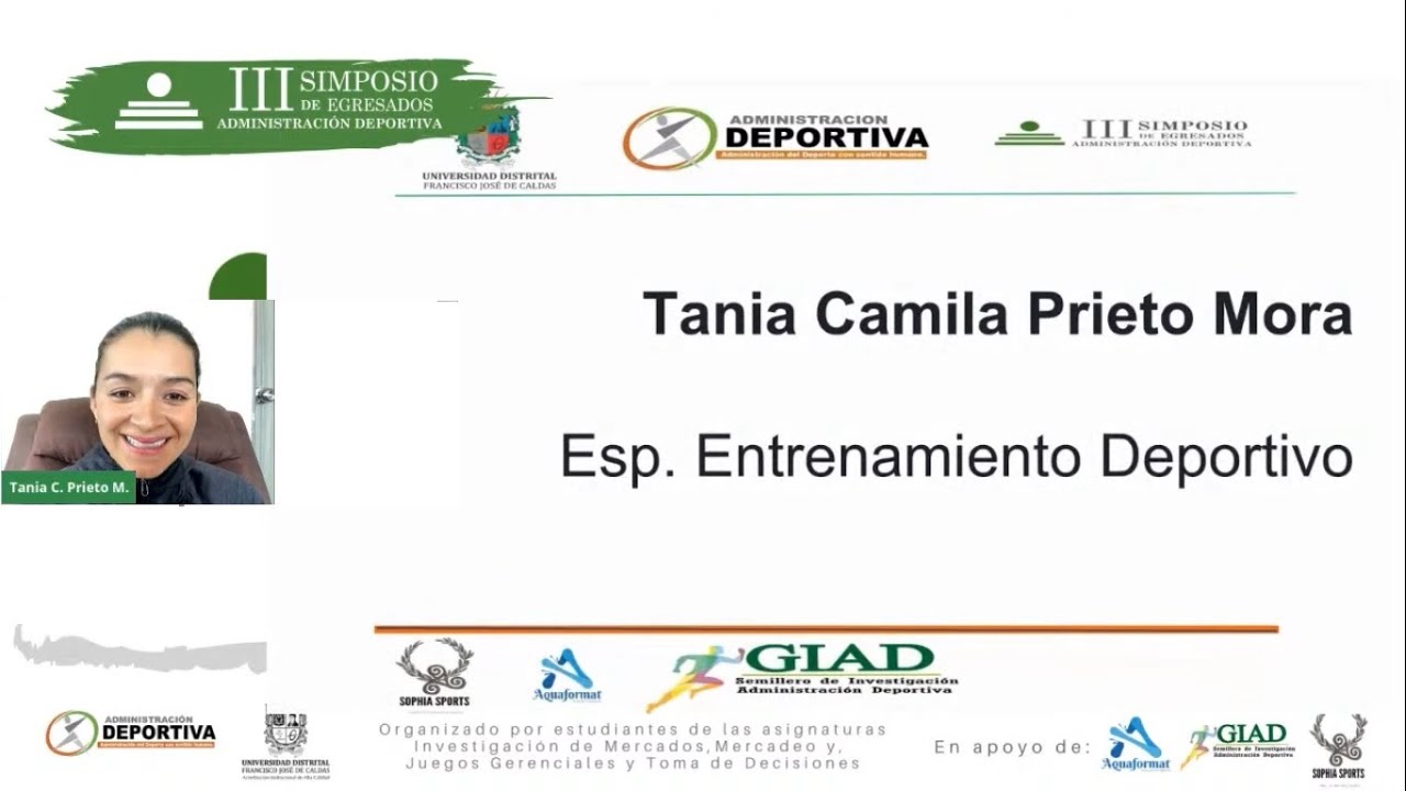Tania Camila Prieto (Cota-Cundinamarca), III Simposio Egresado ...