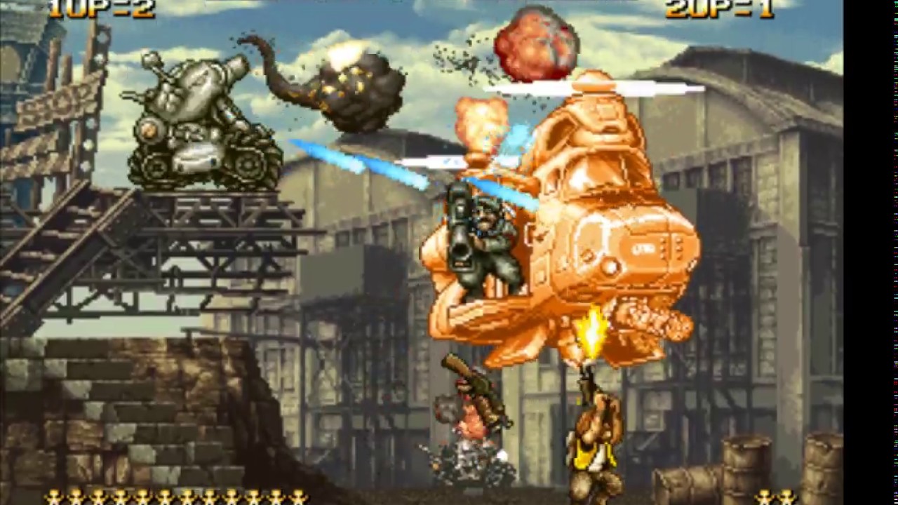 Metal Slug 1996 - 2 players gameplay - No Continue - Fast Run - YouTube