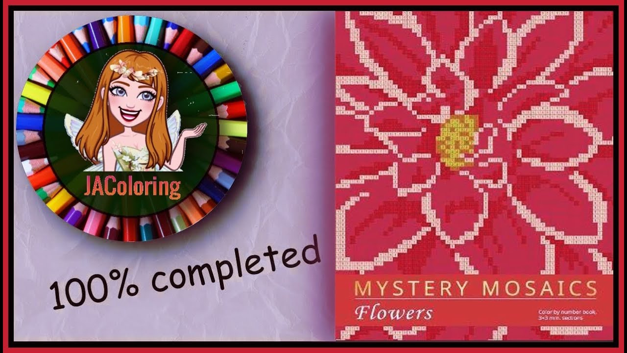 100% Completed/Finished: Mystery Mosaics Flowers by Belba Family - YouTube