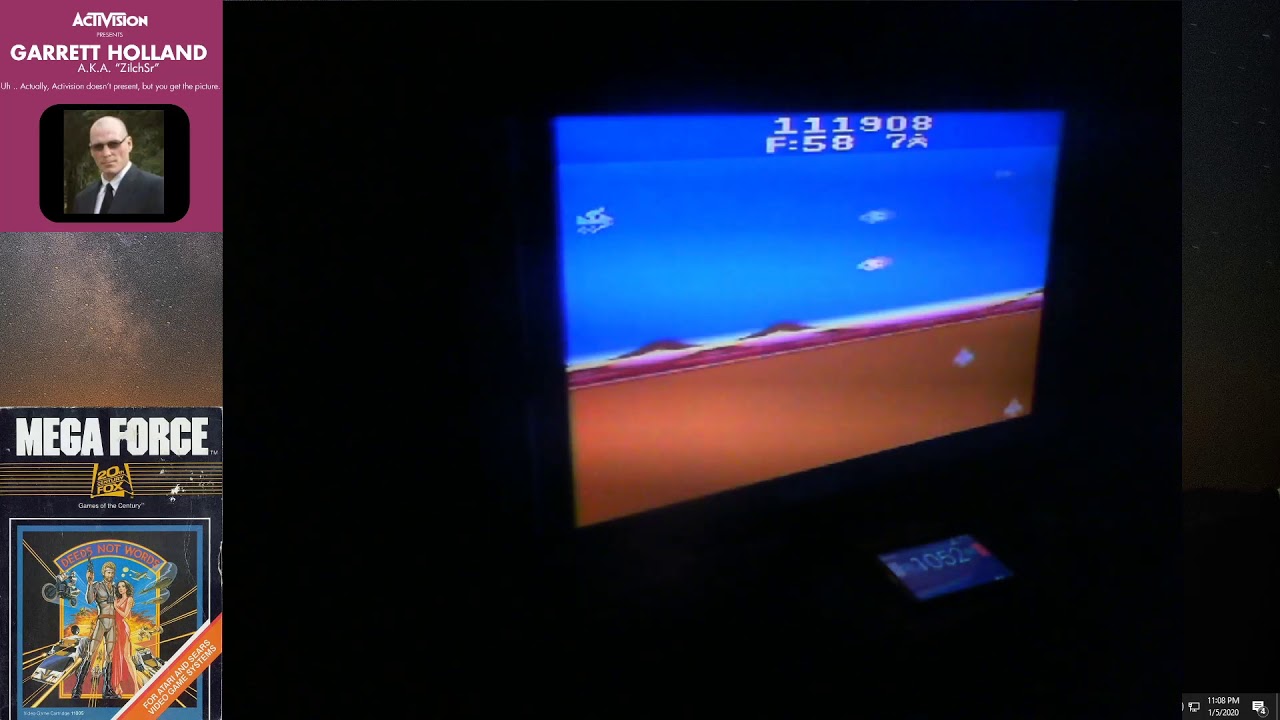 Mega Force - Atari 2600 NTSC - Game 1 A/A - 190,604 *WORLD RECORD ...