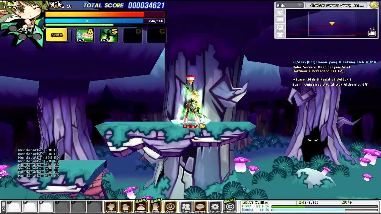 [Elsword] Rena: 2-1 (Shadow Forest) - YouTube