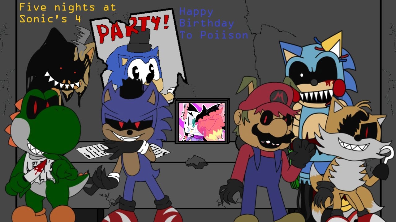 Fnas 4 Happy Birthday To Poiison Challenge - YouTube