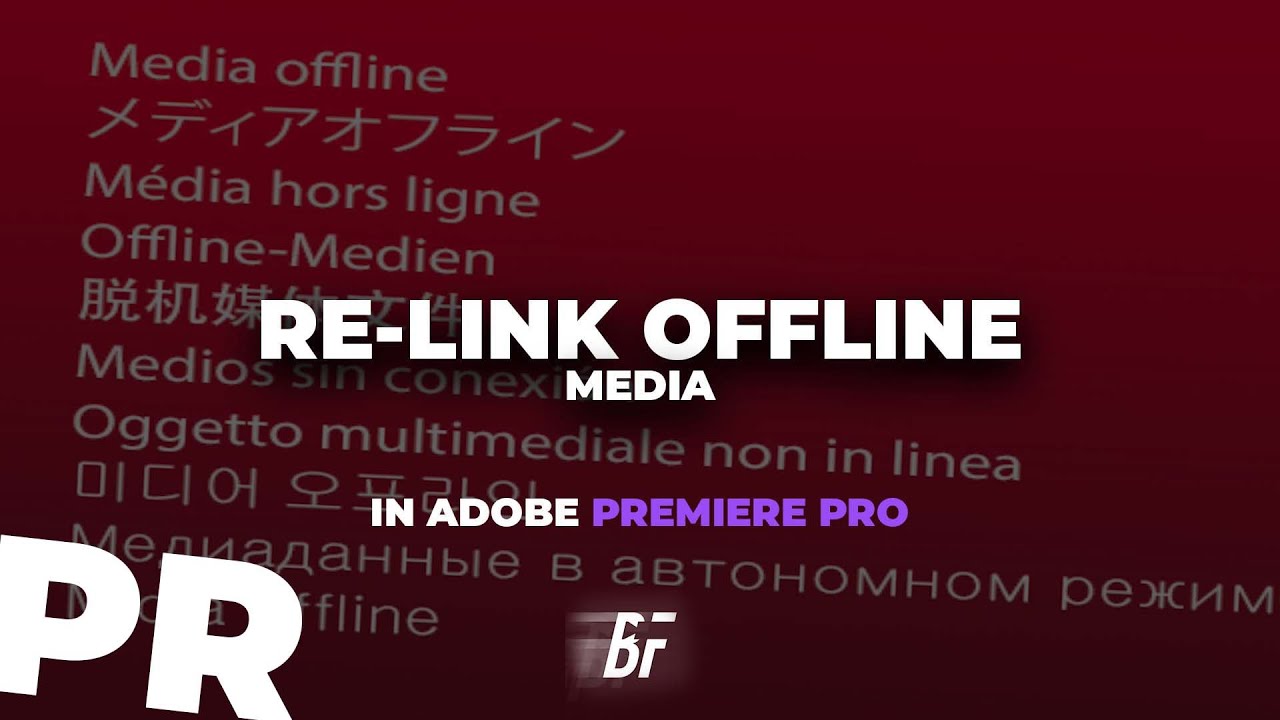 Adobe Premiere Pro: How To Fix Media Offline (1 Minute Tutorial) - YouTube