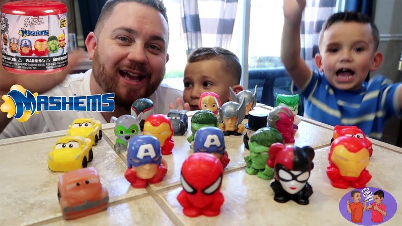 Mashems Avengers Infinity War, Cars 3 Squishy Toys With Thumb Uppers ...