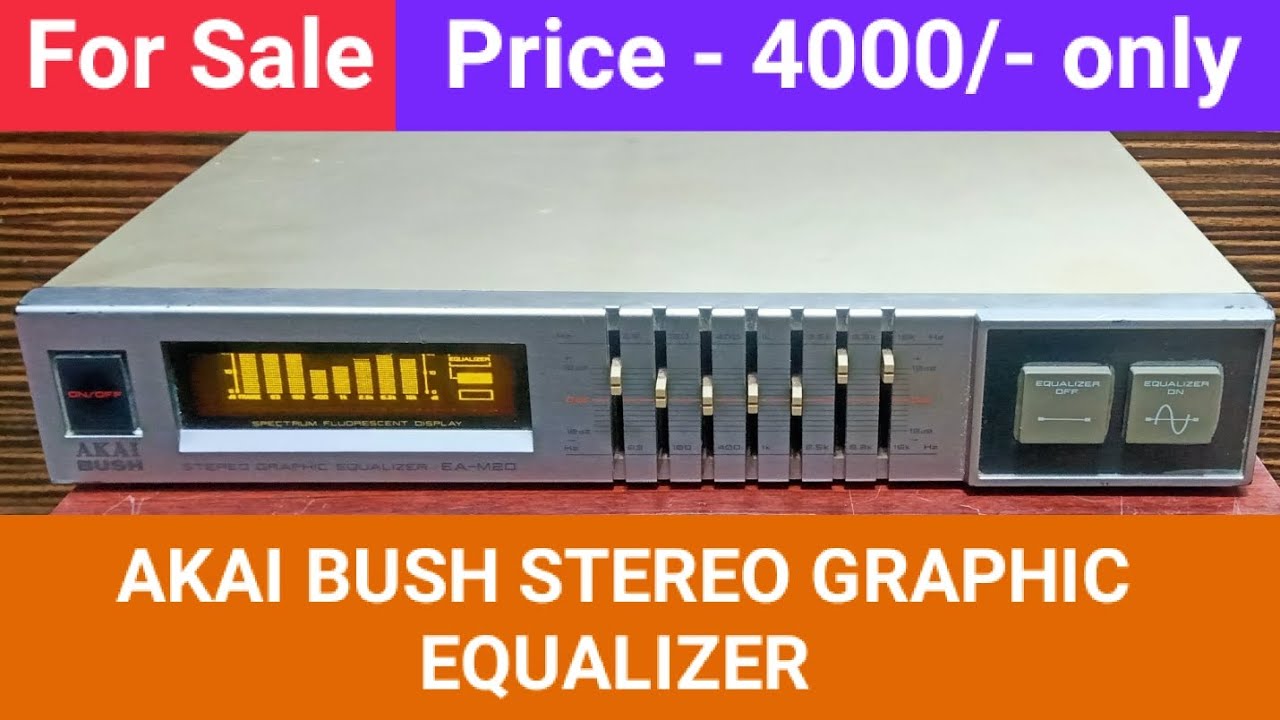 AKAI BUSH STEREO GRAPHIC EQUALIZER Digital Display Contact No ...