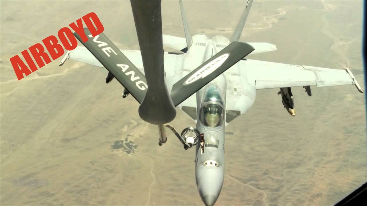 F/A-18 Refueling Over Afghanistan - YouTube