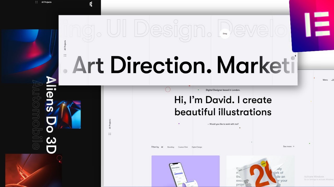 How to Create Modern WordPress Portfolio website with Elementor 2022 ...
