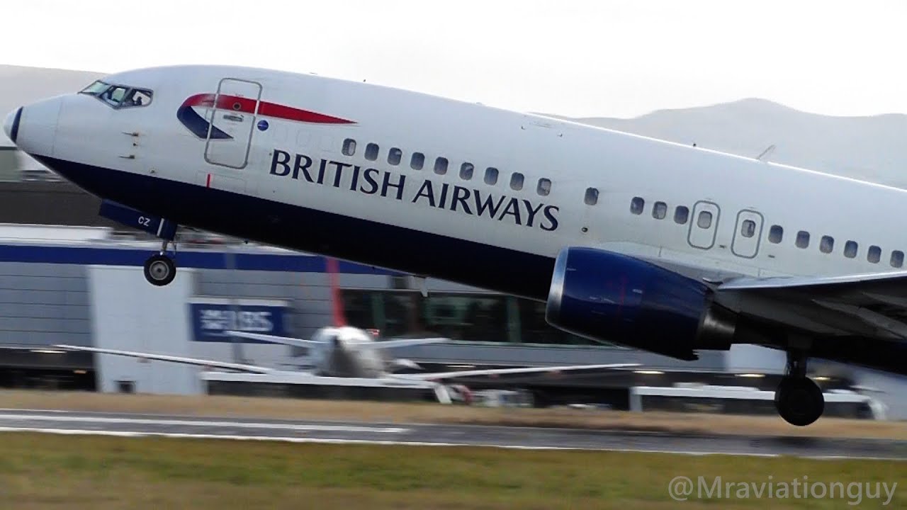 Plane Spotting at Edinburgh Airport - A Typical Weekend (with Music ...