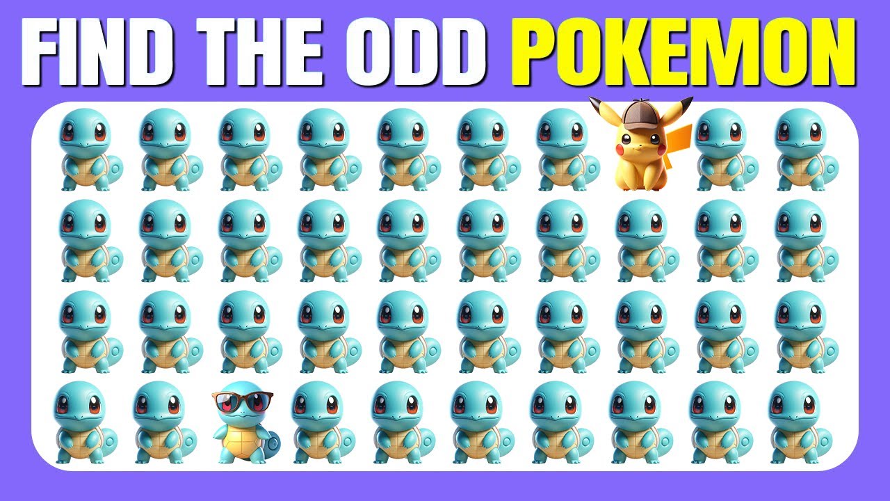 Find The Odd One Out | Pokémon Edition| Easy, Medium, Hard Level ...