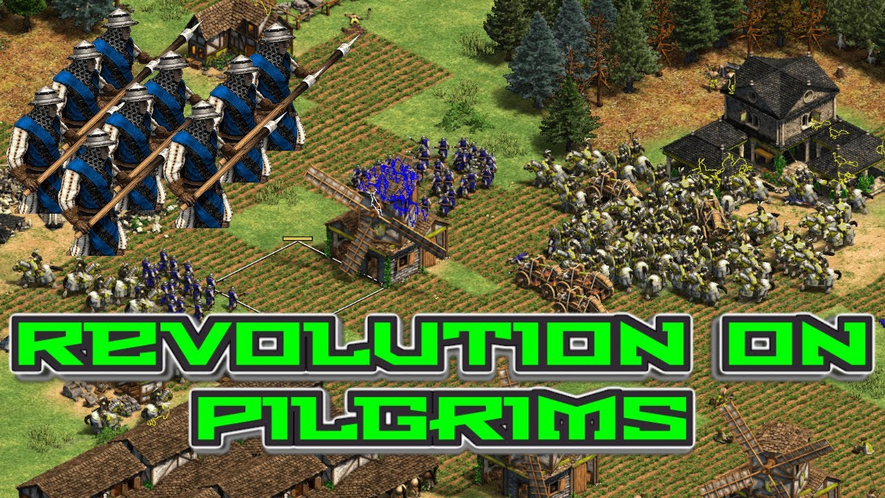 Revolution on Pilgrims! ~ AOE2 Free For All Diplomacy! - YouTube