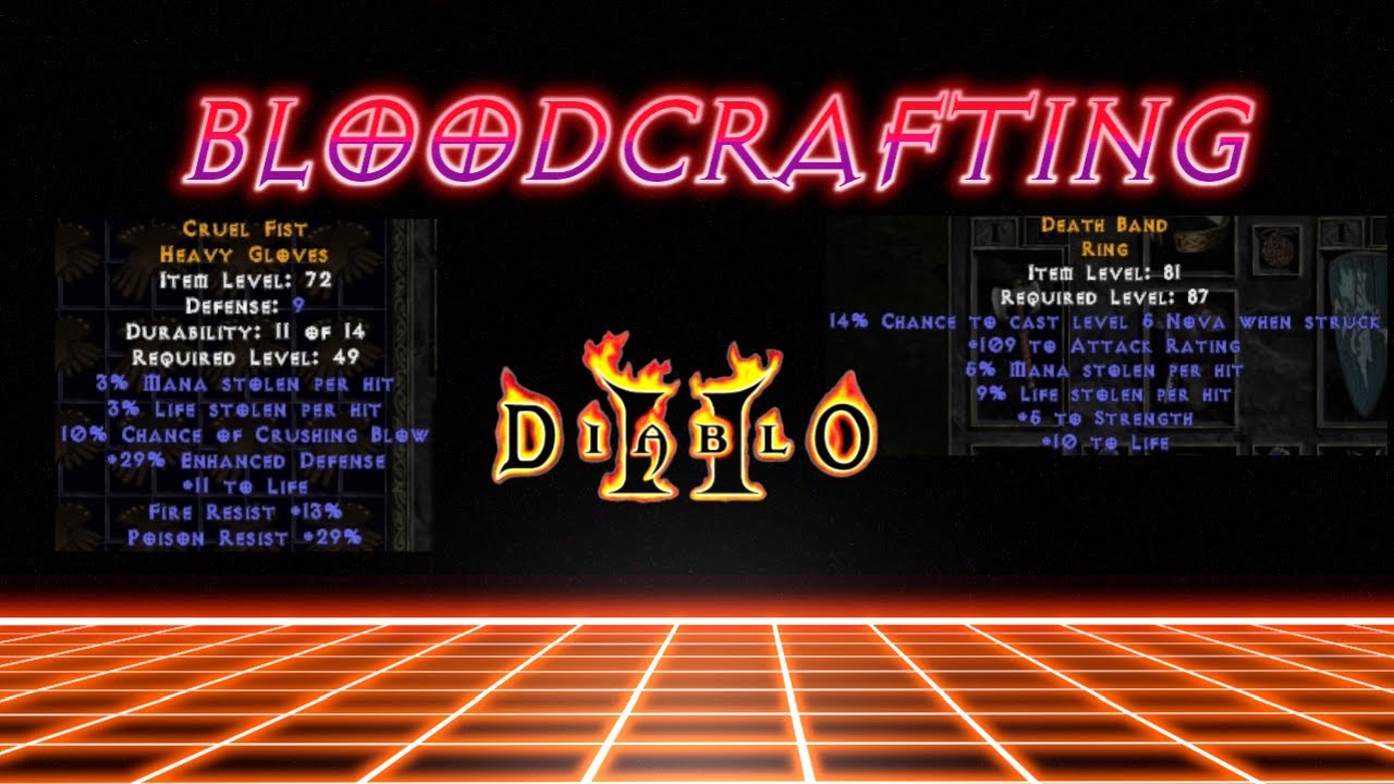 Diablo 2 Blood Glove/Ring Crafting Compilation (THIS PEACEFUL SKY ...