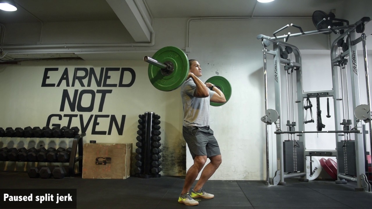 Paused split jerk - YouTube