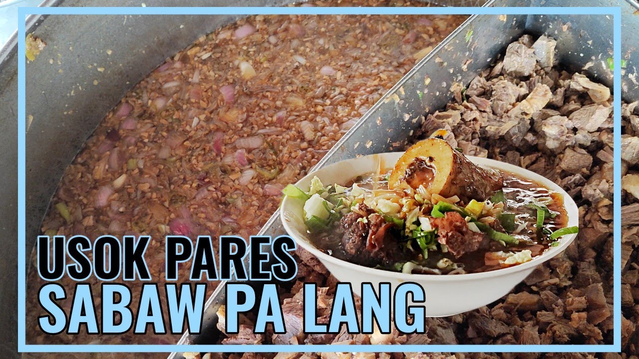 "Pares usok" Sabaw pa lang ulam na! Blockbuster sa Pila! - YouTube