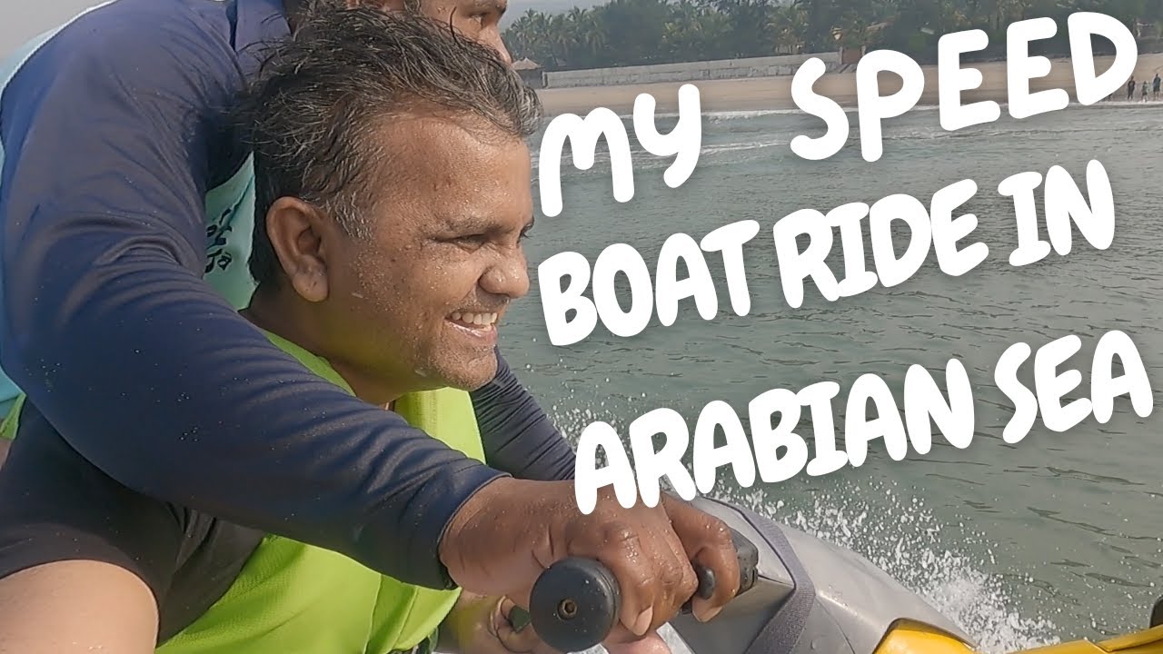 My Speed Boat Ride in Arabian Sea (Alibaug) - YouTube