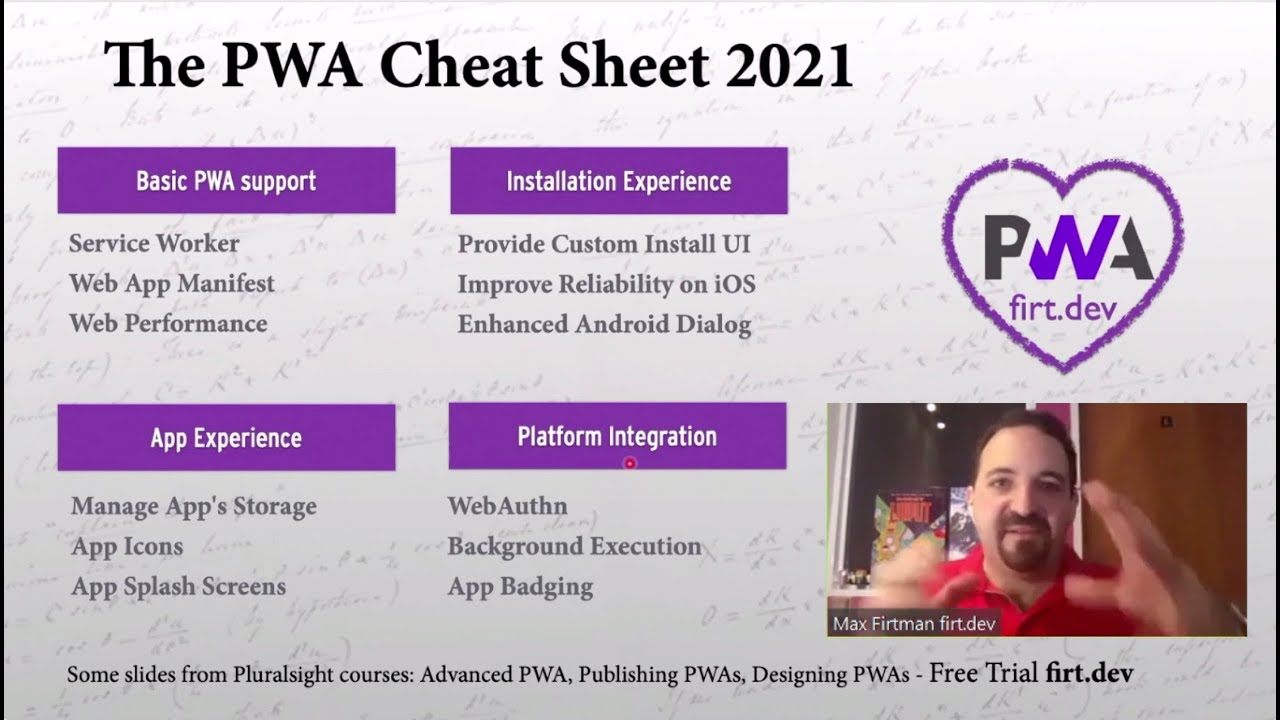 The PWA Cheat Sheet 2021 - Progressive Web Apps - YouTube