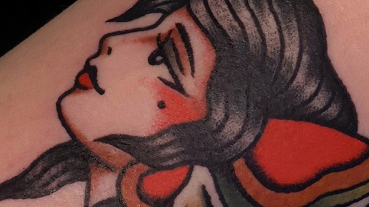 LITTLE BTF 蝴蝶女孩 | TATTOO TIMELAPSE - YouTube