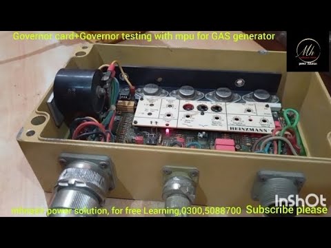 Gas Generator Governor card testing with Governor and mpu, - YouTube