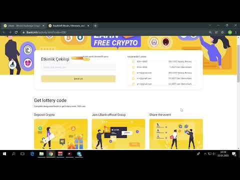 Lbank.info kayıt olurken kazançlı referans kodu %10 ben %20 siz kazanıyorsunuz.
