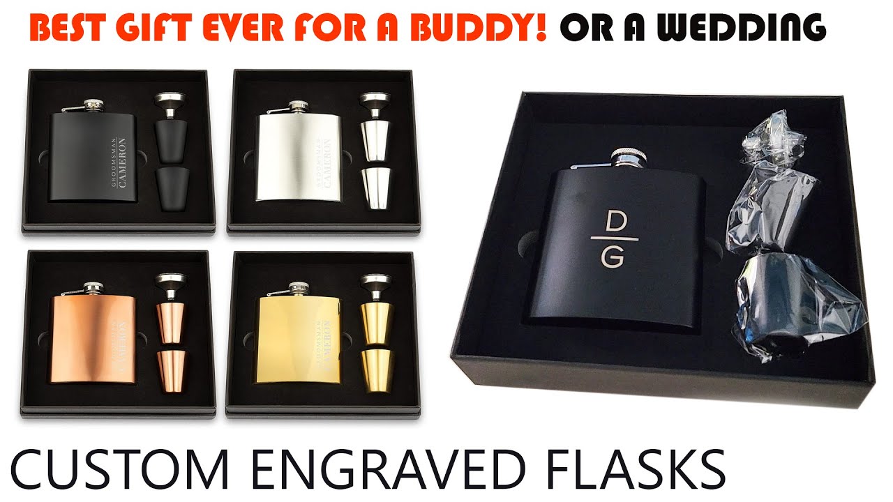 Whiskey Flask - Alcohol Flask Gift Set - Best Men Gifts Ideas ...