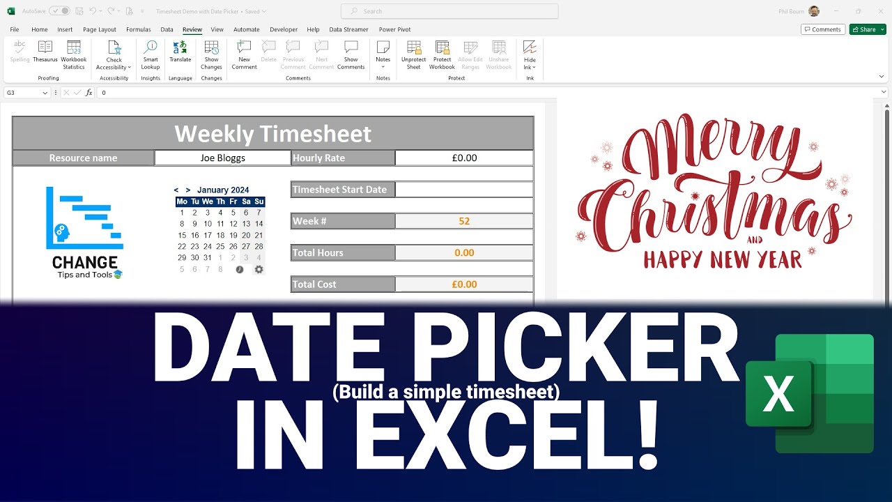 Excel's secret timesheet hack for a Merry Christmas - YouTube