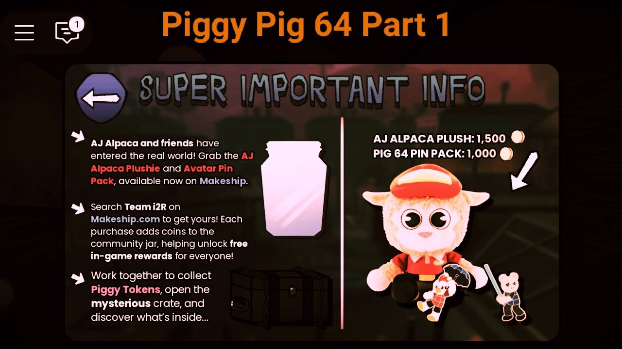 Pig 64 Update In Piggy Part 1 - YouTube