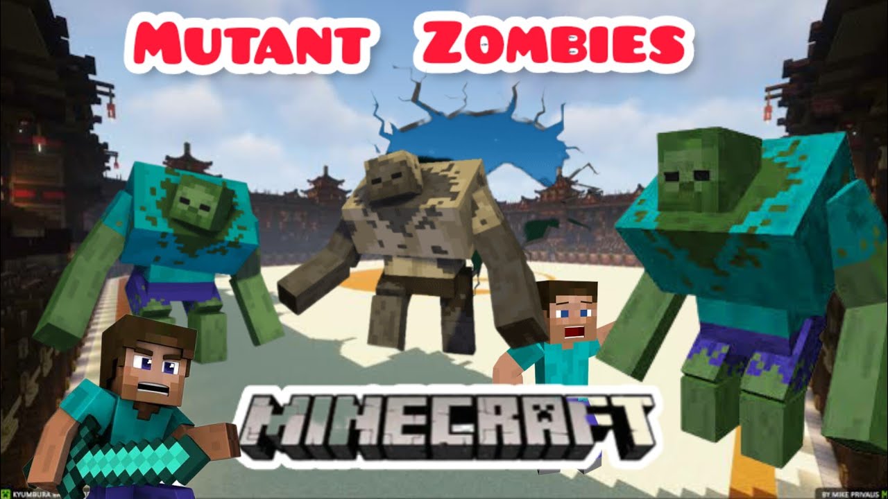 MINECRAFT BUT I HAVE TO FIGHT MUTANT ZOMBIES - YouTube