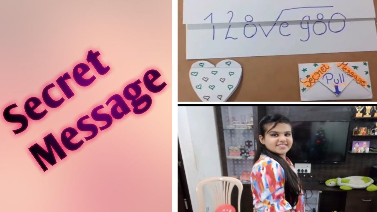 DIY - Secret Message # fun and learn with khushi's creation - YouTube