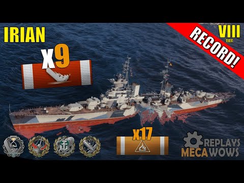 Cruiser Irian 9 Kills & 181k Damage | World of Warships Gameplay - YouTube