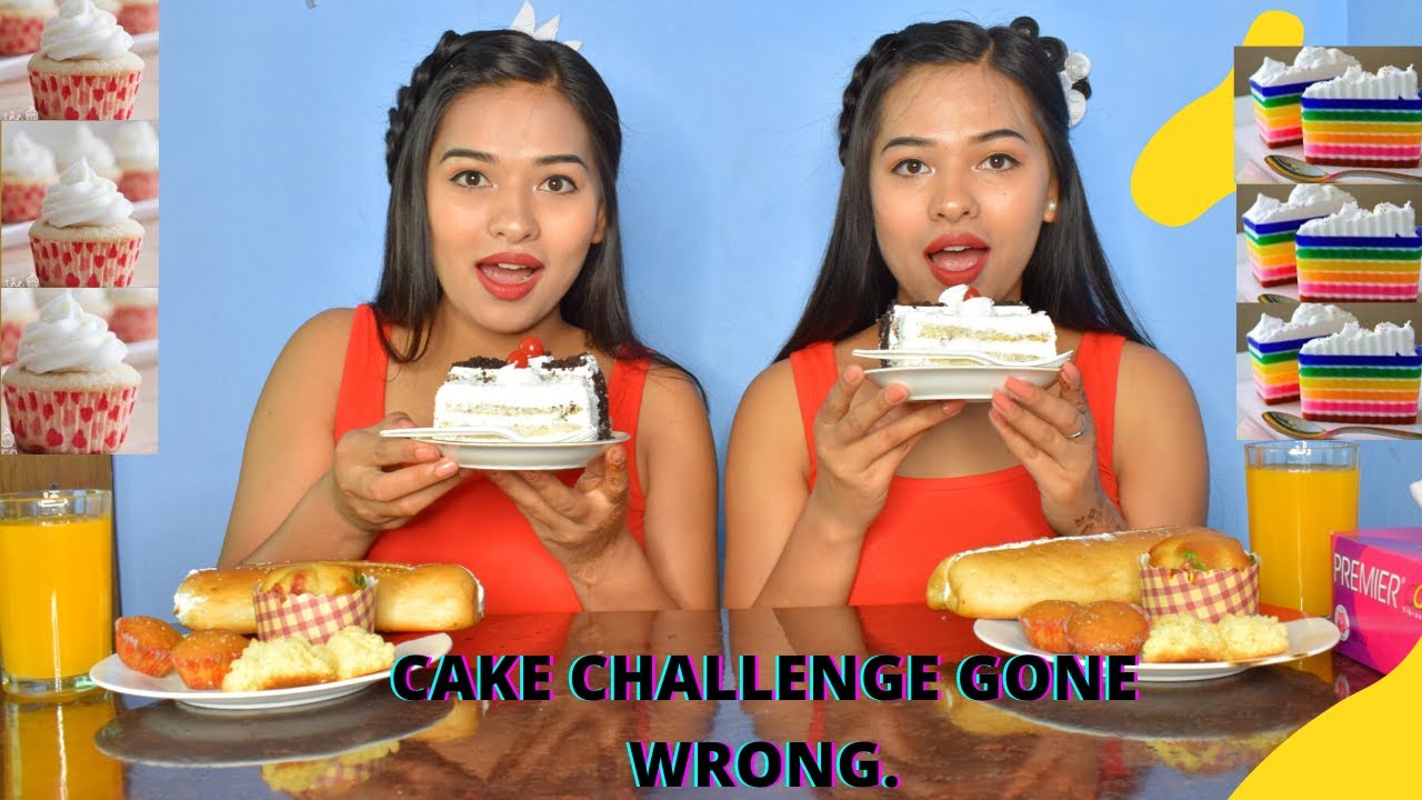 CAKE CHALLENGE GONE WRONG - YouTube