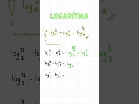 Logaritma - Çıkarma