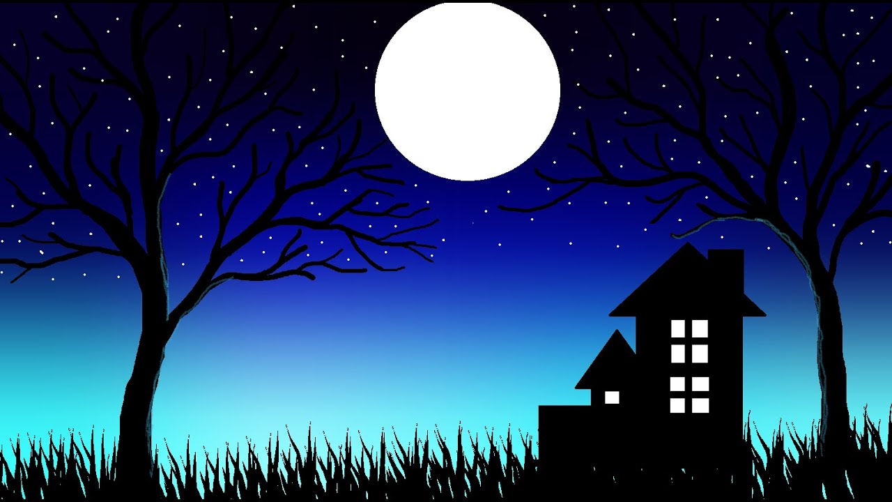 Art Halloween Spooky | Witch Ambience - Haunted Witch House | easy art ...