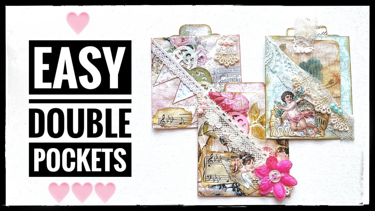 Easy Double Pockets - Junk Journal - YouTube