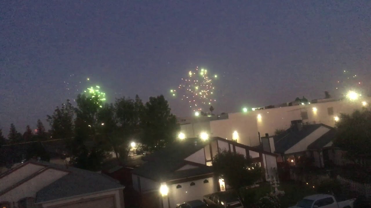 2020 Fireworks from the rooftop - YouTube