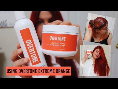 Overtone Extreme Orange First Impression🍊 - Coloring My Hair At Home ...