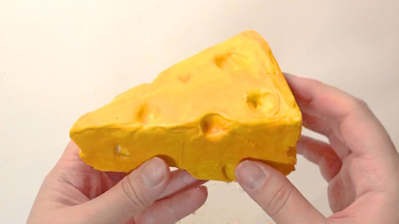 🧀치즈 점토부수기(풀버전) Cheese Clay Cracking ASMR(Full ver.) - YouTube