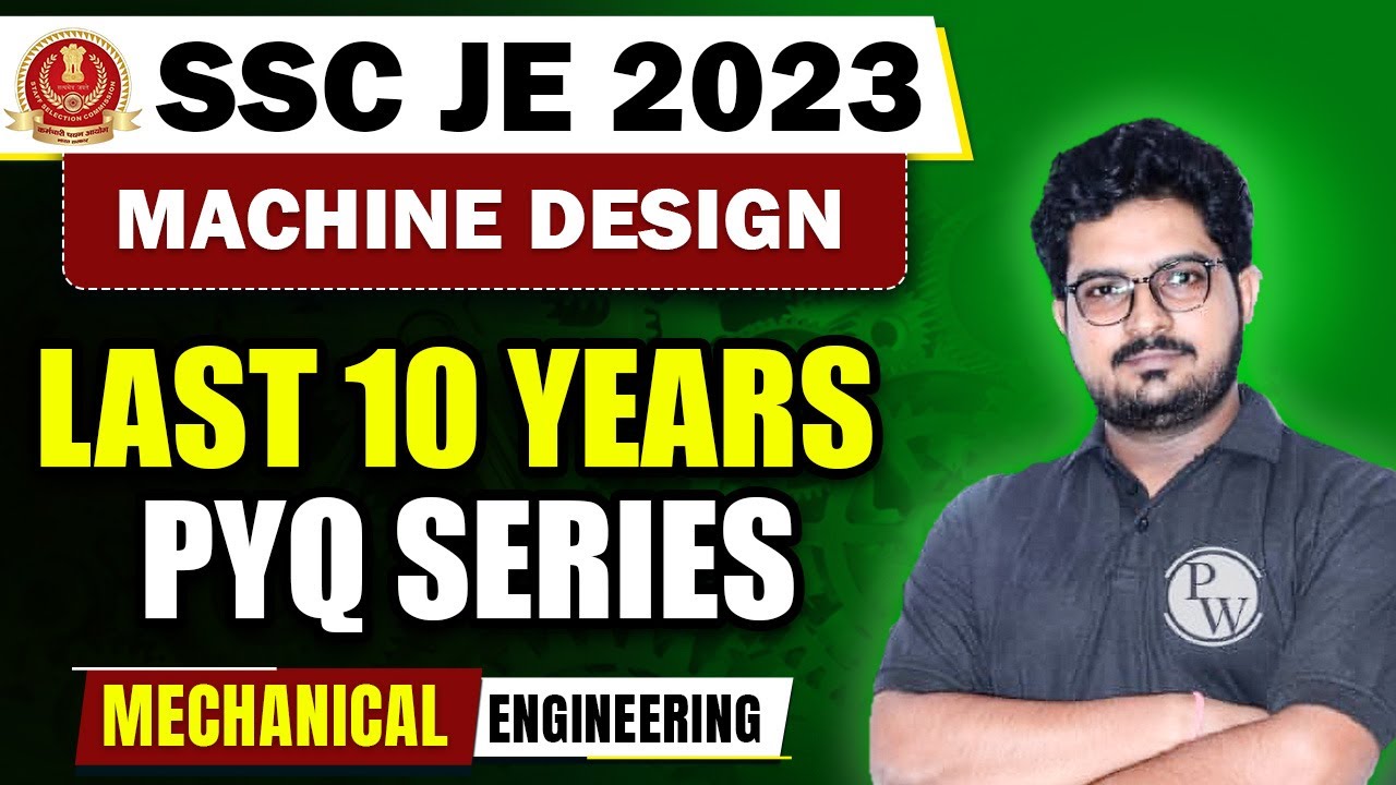 SSC JE 2023 | Machine Design | SSC JE Previous Year Question Paper ...