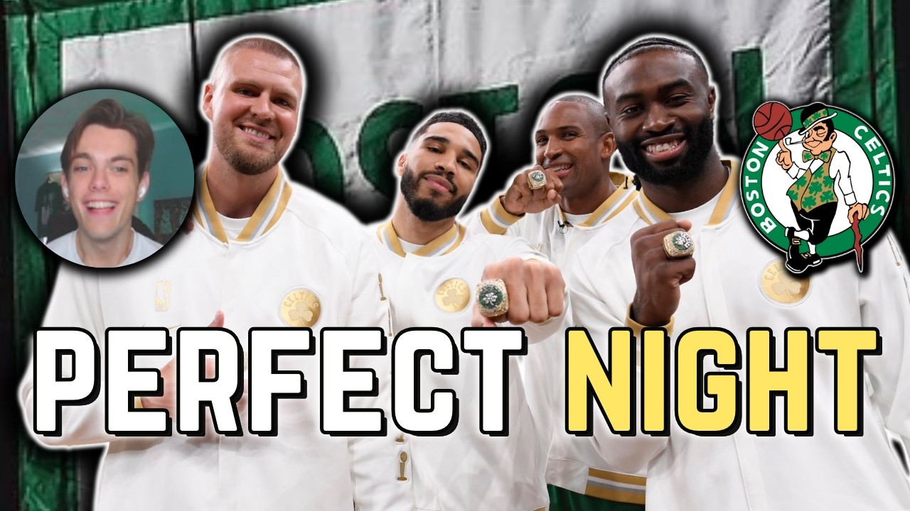 Celtics Emotional Reactions to Banner 18 and Ring Ceremony - YouTube