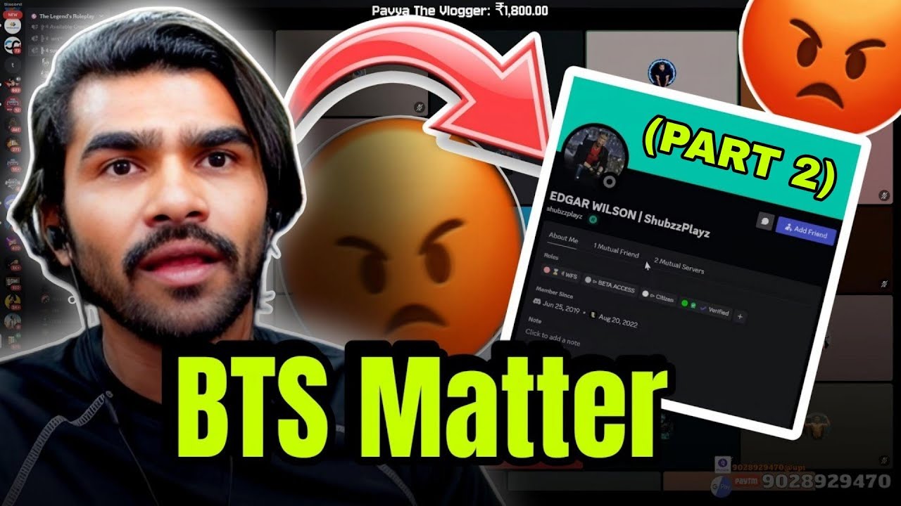 TLRP BTS Matter On Live Stream || Shreeman legend Angry 😡 || part 1 ...