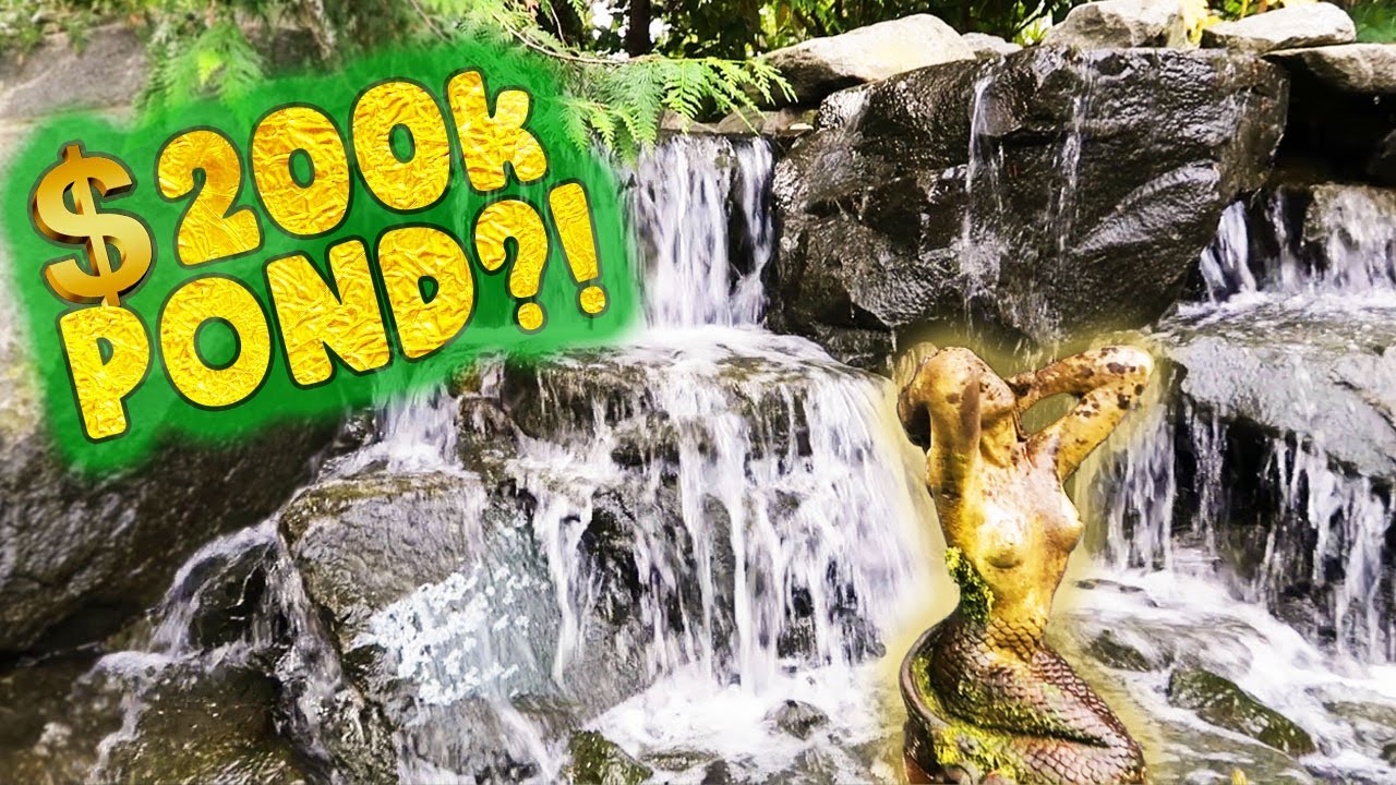 500 Tons of Stone for Epic Pond and Waterfall - YouTube