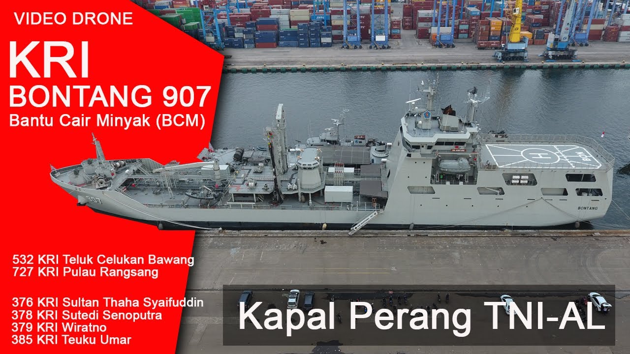 Kapal Perang Tentara Nasional Indonesia - Angkatan Laut - Video Drone ...