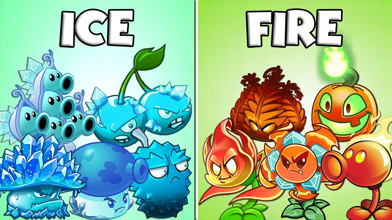 Plants Vs Zombies 2 Final Boss - Team ICE vs FIRE Plants Max Level ...