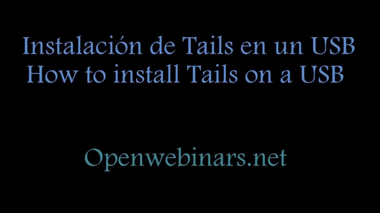Cómo instalar / How to install Tails 1.5 en un / in a USB - YouTube