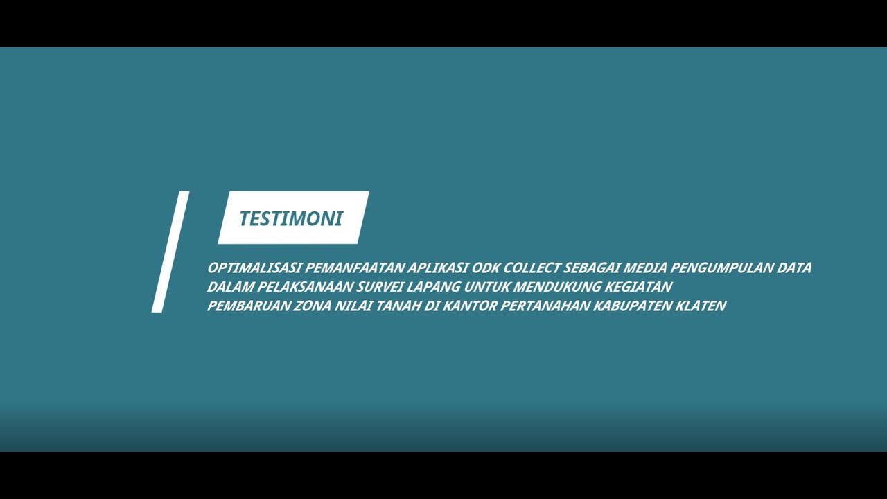 TESTIMONI & OVERVIEW: Optimalisasi Aplikasi ODK Collect sebagai Media ...