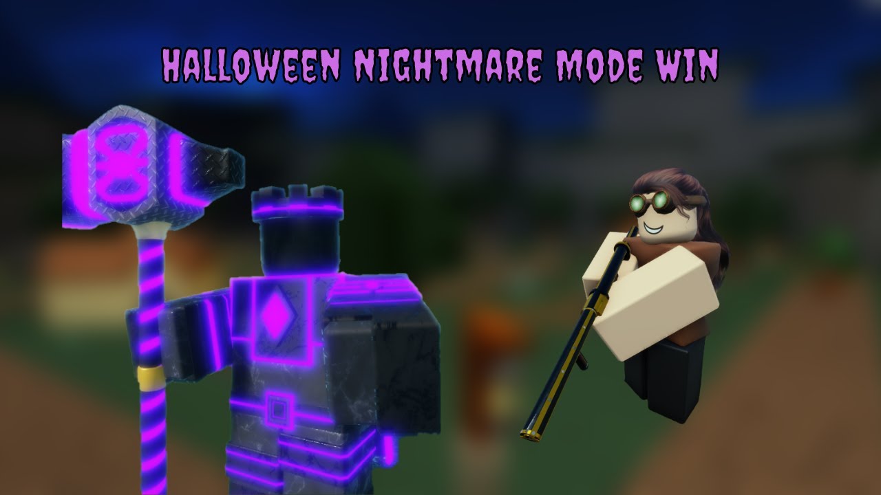 Halloween Nightmare Win | Adventure Tower Defense - YouTube