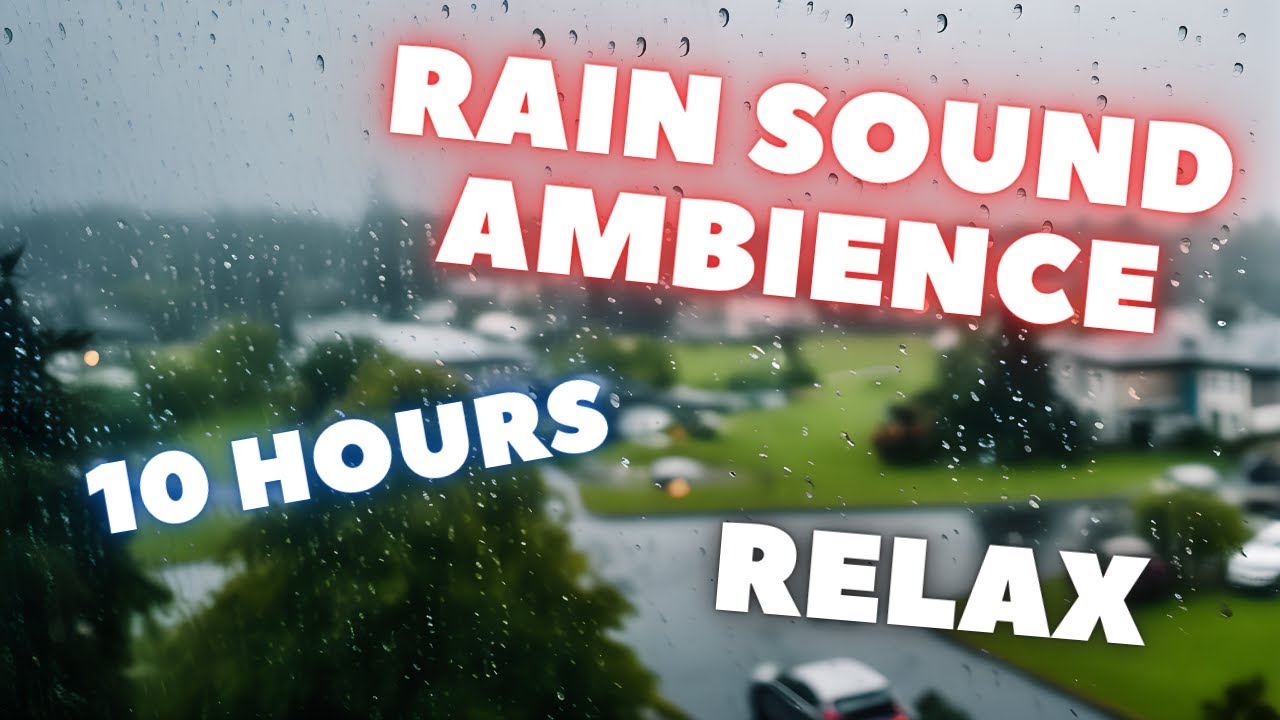 10 Hours of Relaxing Heavy Rain Sounds for Deep Sleep, Stress Relief ...