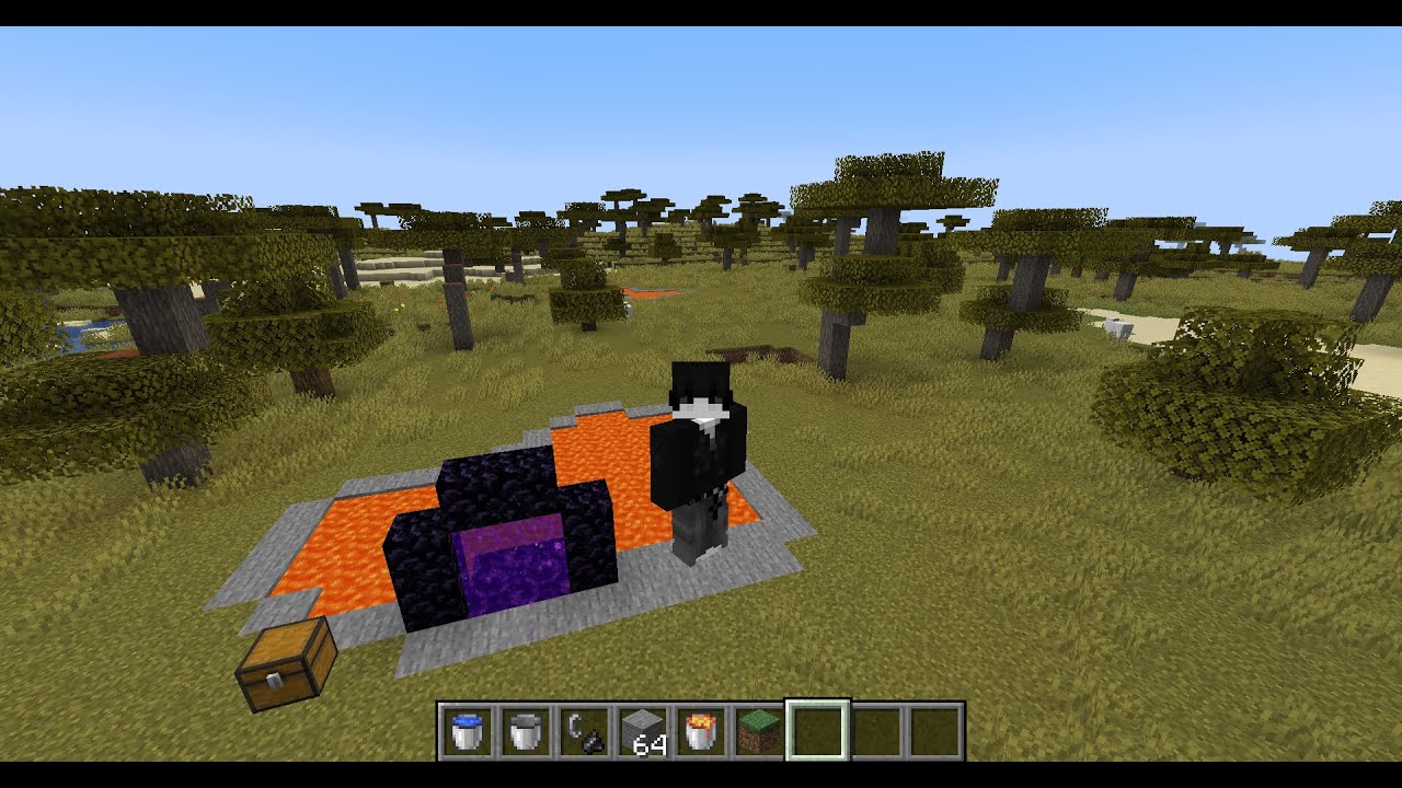 come fare il portale del nether su minecraft con solo una pozza di lava ...