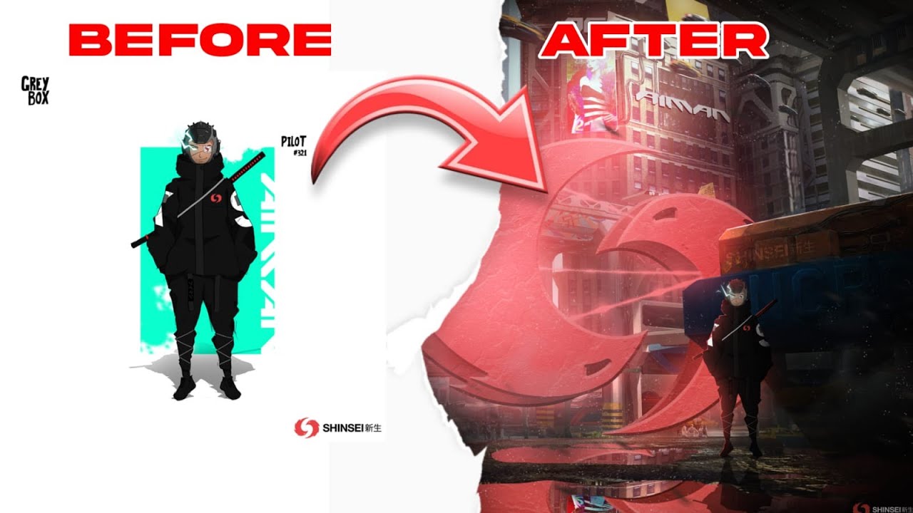 Photoshop Speed Art | Photobashing and Manipulation realistic art - YouTube