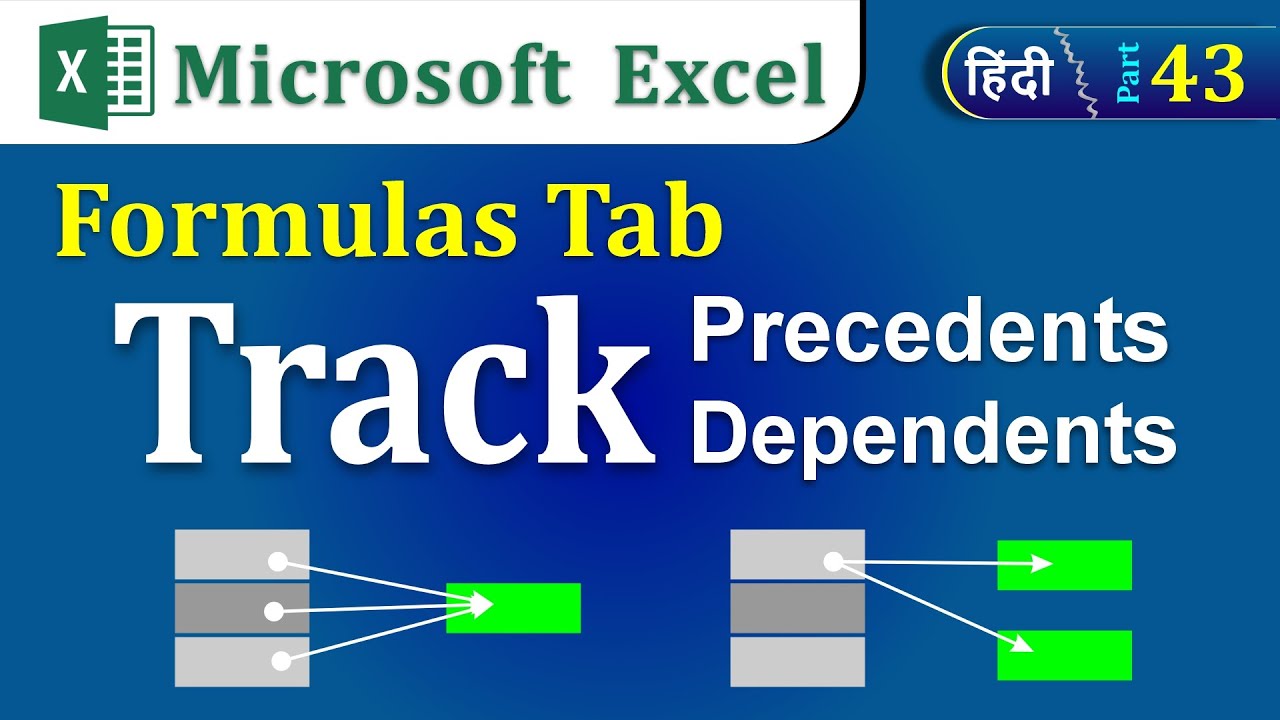 Track Precedent & Track Dependency in Excel | Mastering Formula Tracing ...
