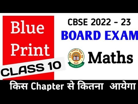 class 10 maths chapter wise weightage_maths blueprint class 10_class ...