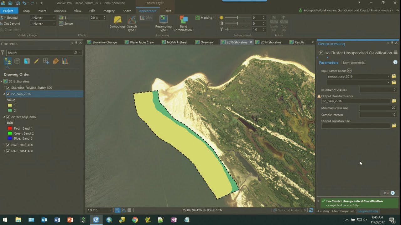 Coastal Management – Automatic Shoreline Delineation and Change ...